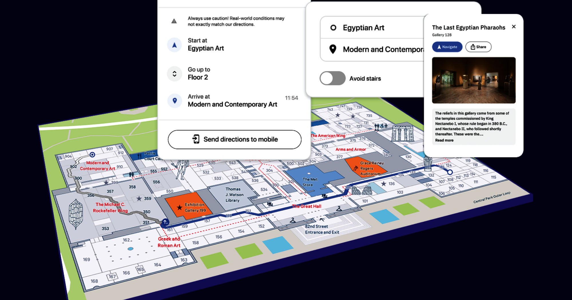 Dynamic, digital wayfinding and mapping for museums, galleries ...